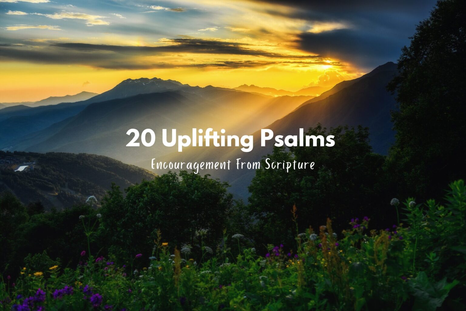 20 Uplifting Psalms to Brighten Your day